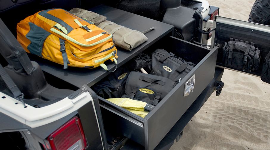 Interior Storage Vault, JKU + JLU (SB2763) | Jeepey - Jeep parts ...
