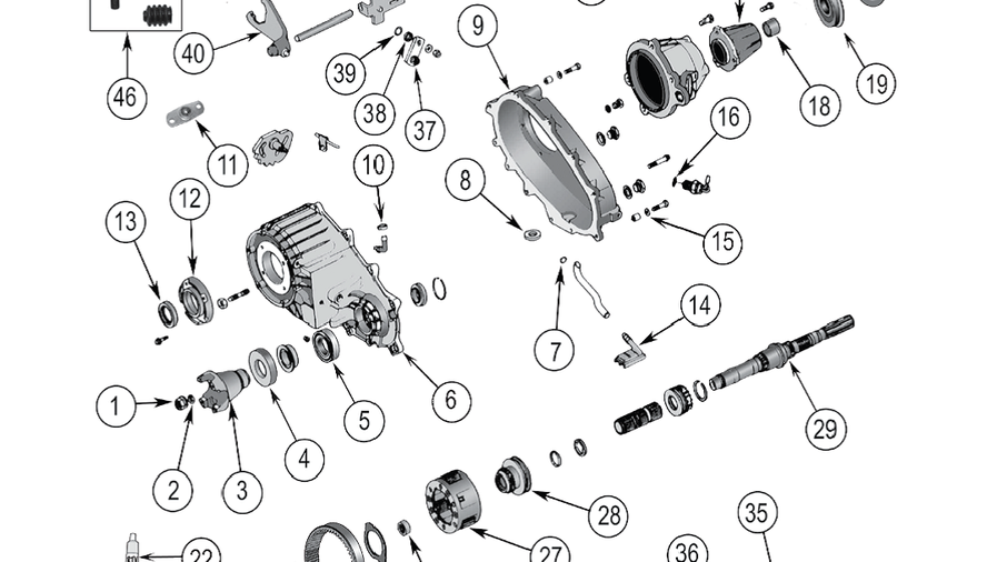 Rear Output Shaft Seal, NP-242 & NP-231 (4798117) | Jeepey - Jeep parts ...