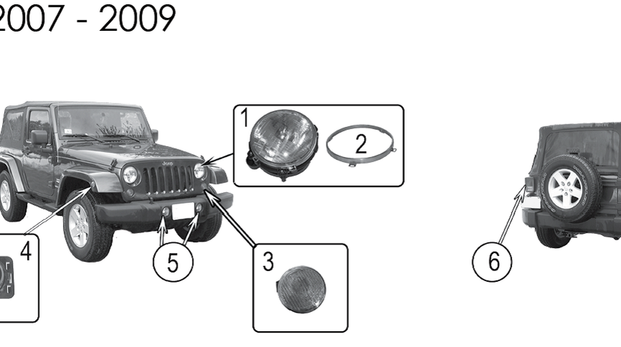 Side Repeater Lamp JK (Right) (55078144AA) | Jeepey - Jeep parts ...