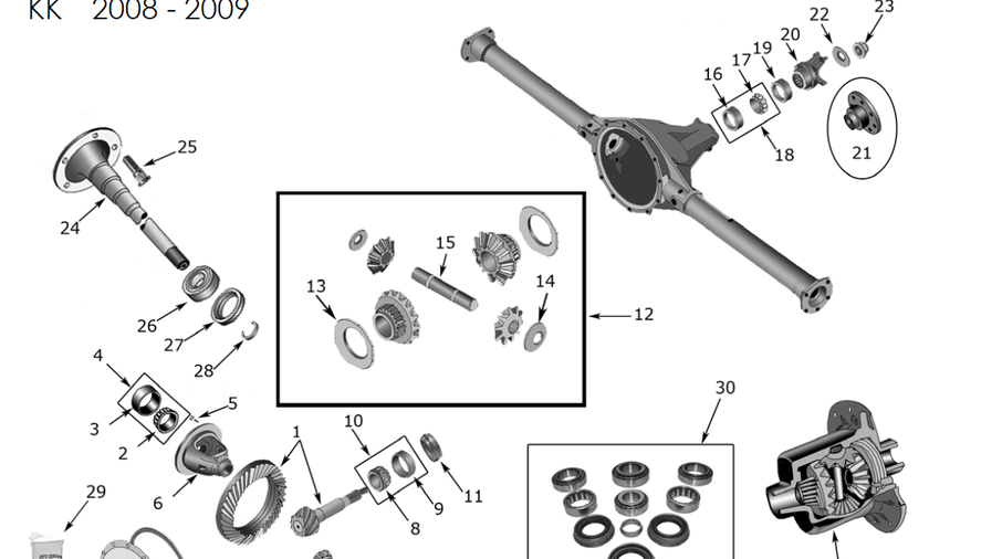Axle Shaft Seal (Chrysler 8.25) (52070427AB) | Jeepey - Jeep parts ...