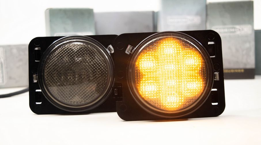 Smoked LED Sidemarker Lights, JK (LF0473) | Jeepey - Jeep parts, spares ...