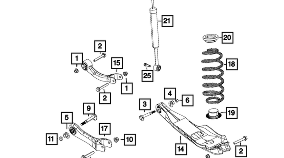 Camber Link Assembly, Rear, KL Cherokee (14+) (5090110AA) | Jeepey ...