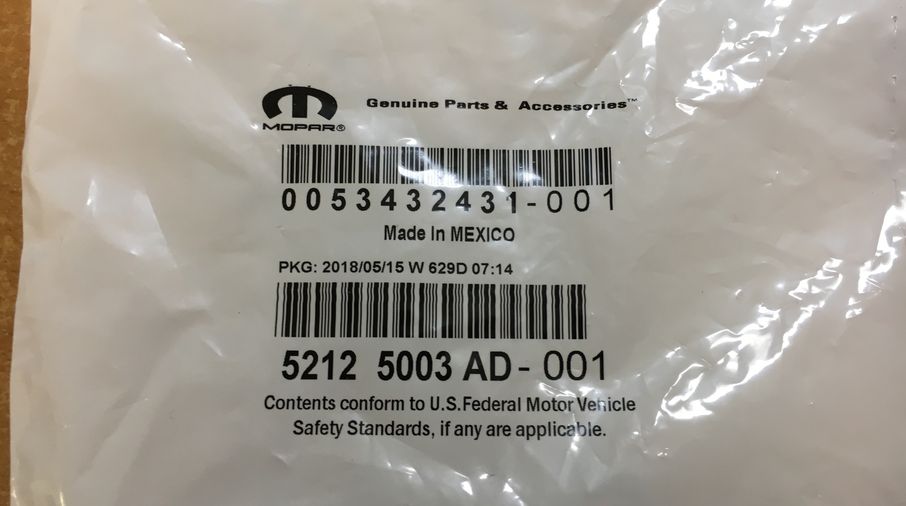 Wheel Speed Sensor, Rear (52125003AD) | Jeepey - Jeep parts, spares and ...