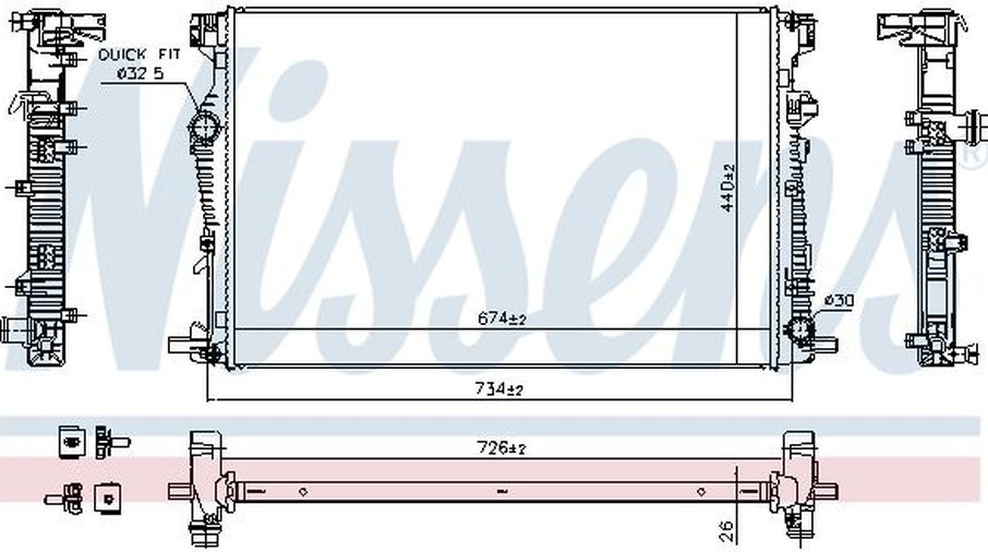 Radiator, KL (68229290AA) | Jeepey - Jeep parts, spares and accessories