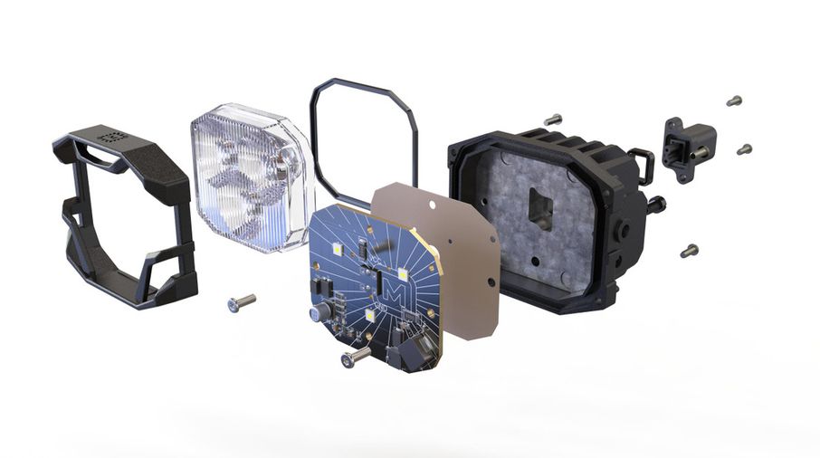 4 Banger LED Light Pods: NCS Spot Beam (BAF001) | Jeepey - Jeep parts ...